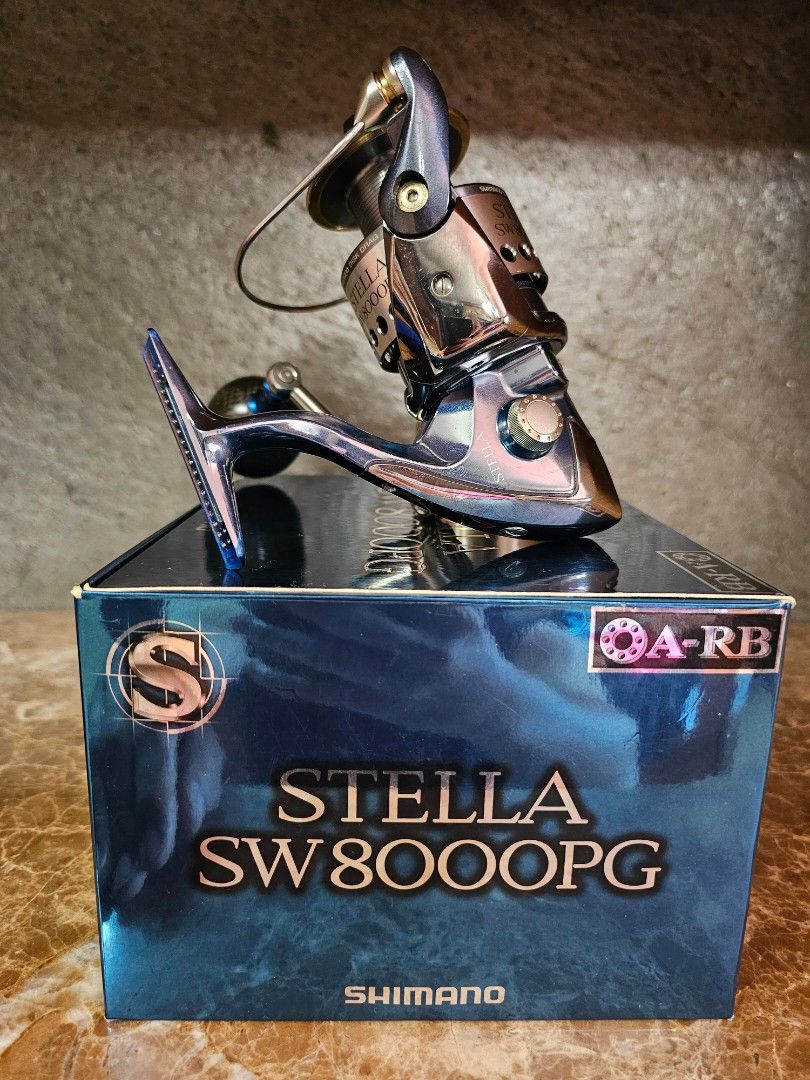 SHIMANO STELLA SW8000PG (JDM) BLUE VERSION, Sports Equipment, Fishing ...
