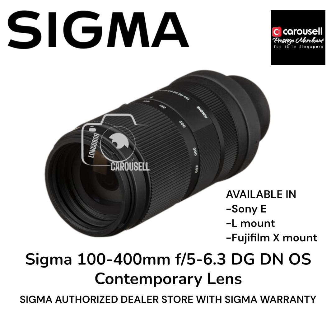 Sigma 100-400mm f/5-6.3 DG DN OS Contemporary | SIGMA 100-400mm f5-6.3 ...