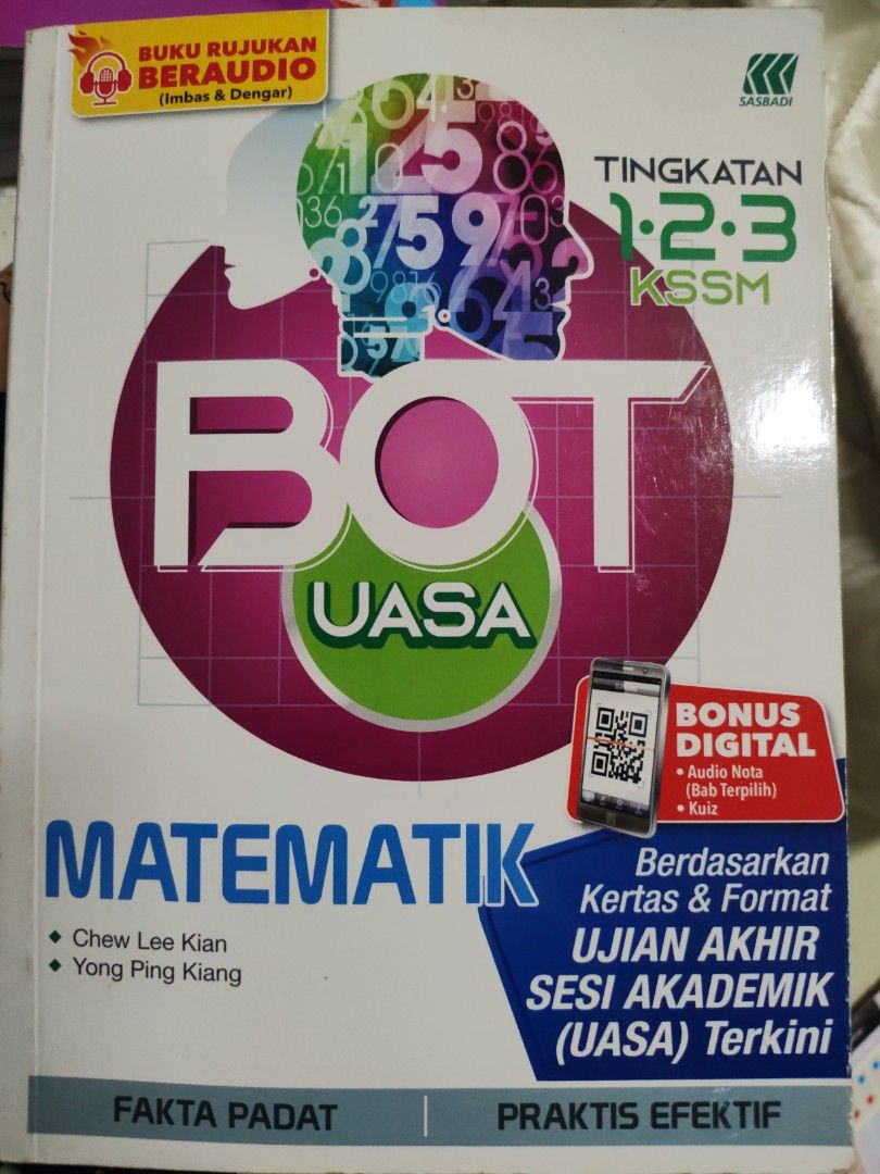 Tingkatan 1,2,3 KSSM BOT UASA Mathematics Textbook, Hobbies & Toys ...