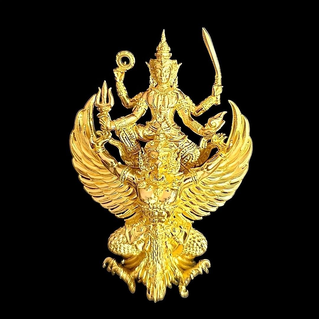 Phra Narai Song Krut Roop Lor/Phayakrut/Narai on Garuda, Gold Color ...