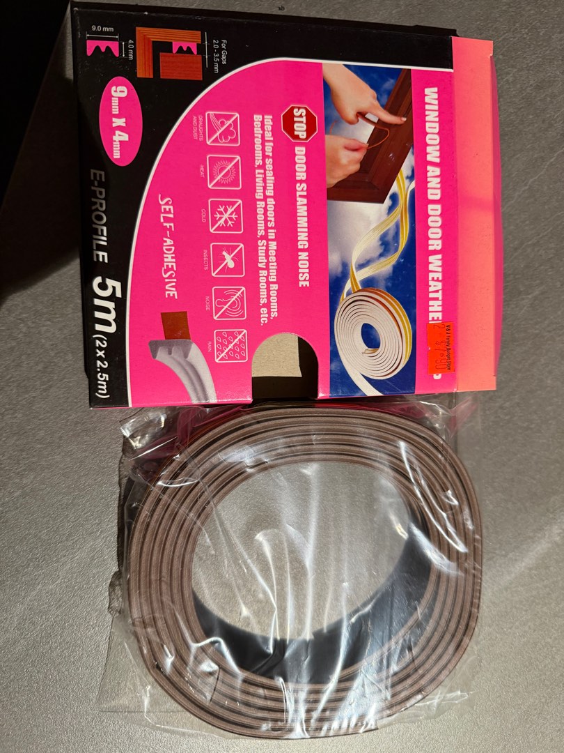5mtr Steve & Leif Window and Door Weatherstrip, Furniture & Home Living ...
