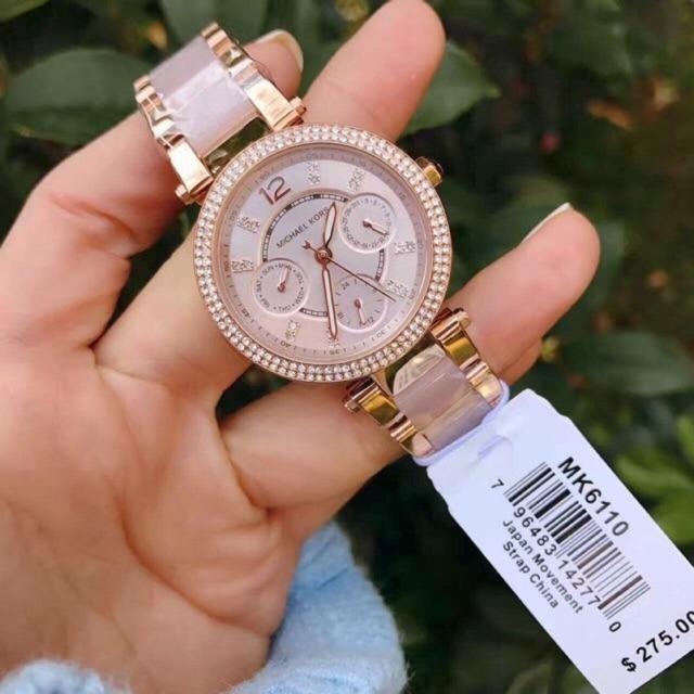 📢 DIWALI SALE 📢 Michael Kors Women's Rose Gold Dial Stainless Steel ...