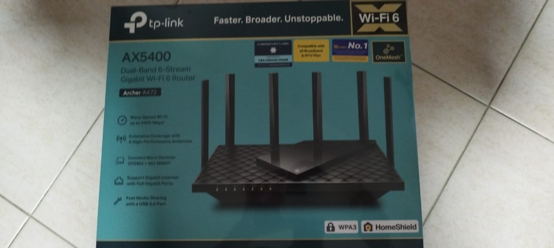 Brand New Sealed TP-Link Archer AX5400 Dual-Band Wi-Fi 6 Router ...
