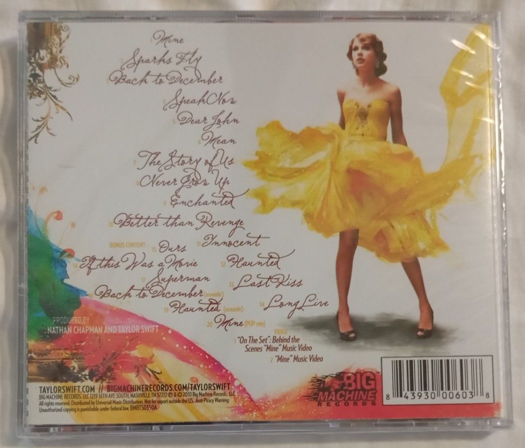 [Capitol Music] Taylor Swift - Speak Now Deluxe CD Album !'!', Hobbies ...