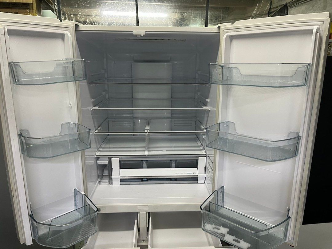 Sold out 新淨二手Hitachi 日立 R-HW610JH-XW 463公升 六門雪櫃 (晶鑽閃白) (包拆箱埋位 ...