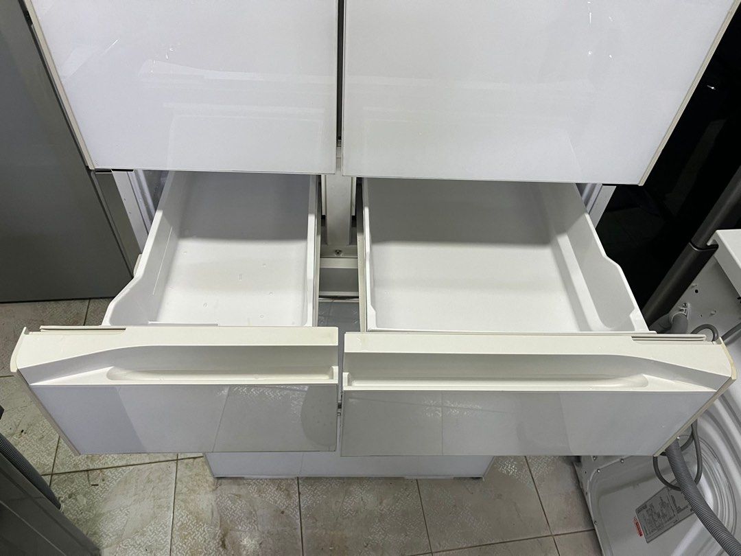 Sold out 新淨二手Hitachi 日立 R-HW610JH-XW 463公升 六門雪櫃 (晶鑽閃白) (包拆箱埋位 ...