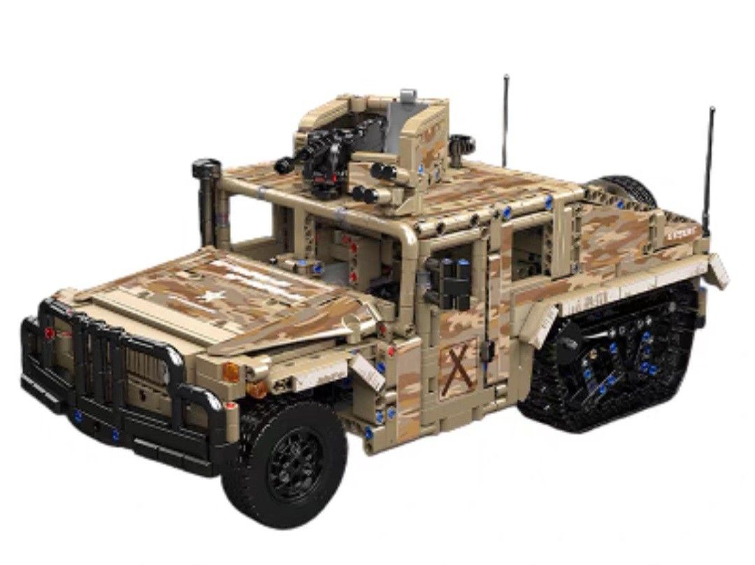 Lego compatible-Mould King 20047, Military Humvee Tracked Vehicle ...