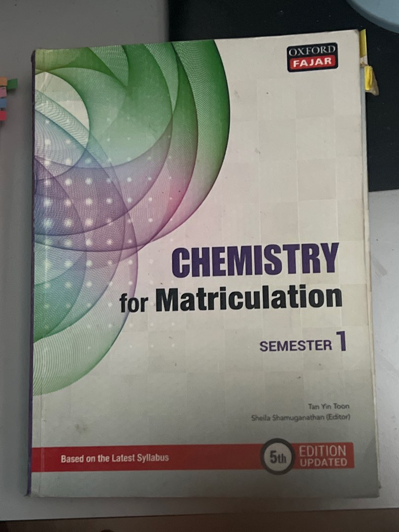 Oxford Fajar Chemistry for Matriculation Semester 1, Hobbies & Toys ...