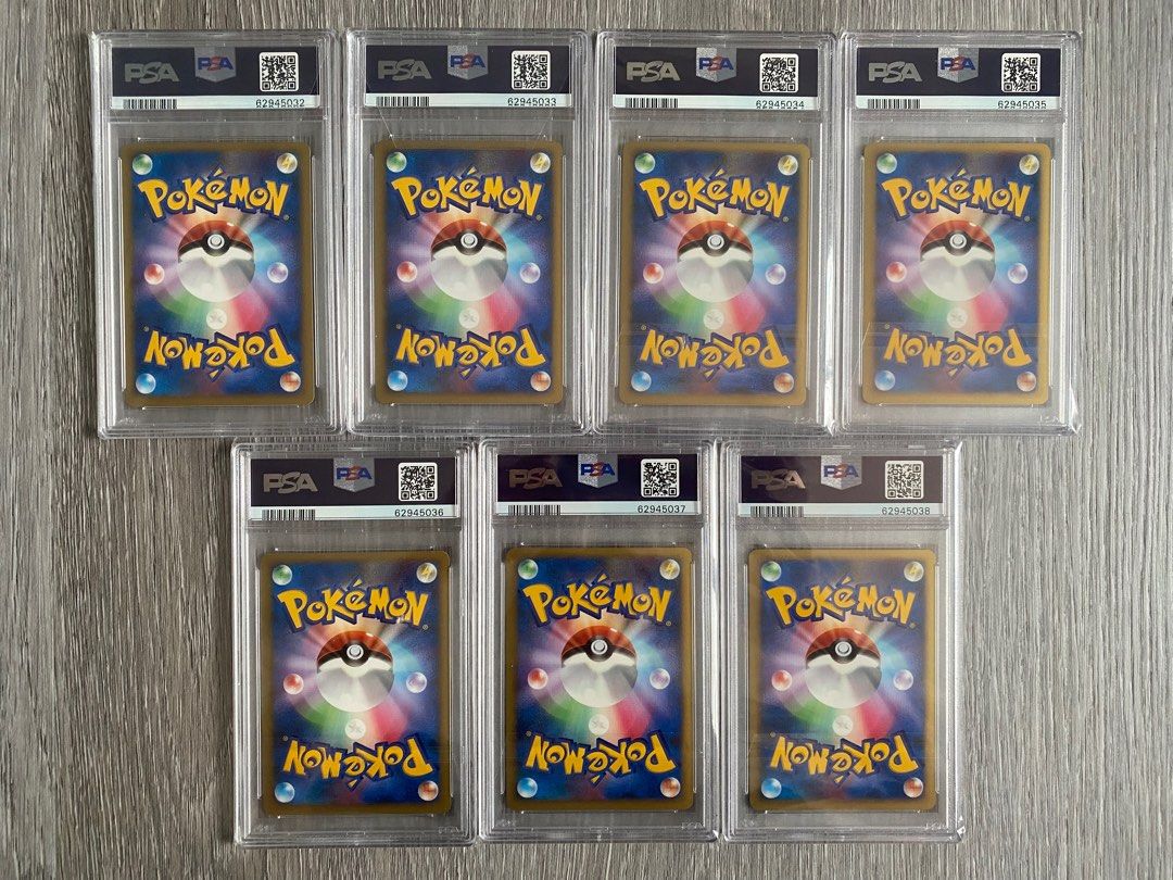 Pokemon TCG - 7 Running Numbers Sequential Set Japanese - 10th Movie ...