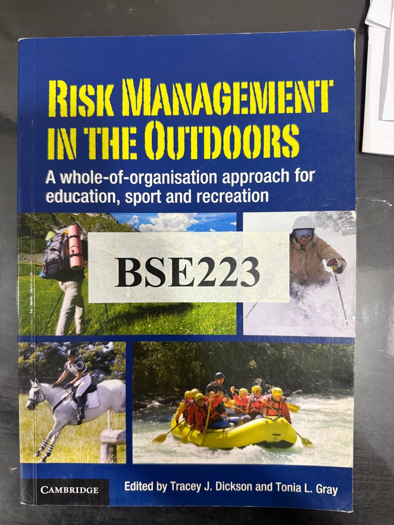 Risk Management in the Outdoors Textbook, Hobbies & Toys, Books ...