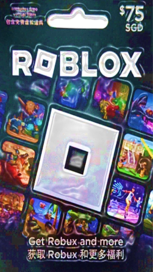 Roblox Gift Card - from $35 SGD, Video Gaming, Gaming Accessories, Game ...