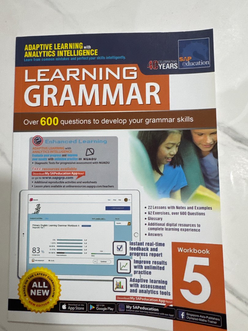 SAP Education Learning Grammar Workbook Primary 5, Hobbies & Toys ...