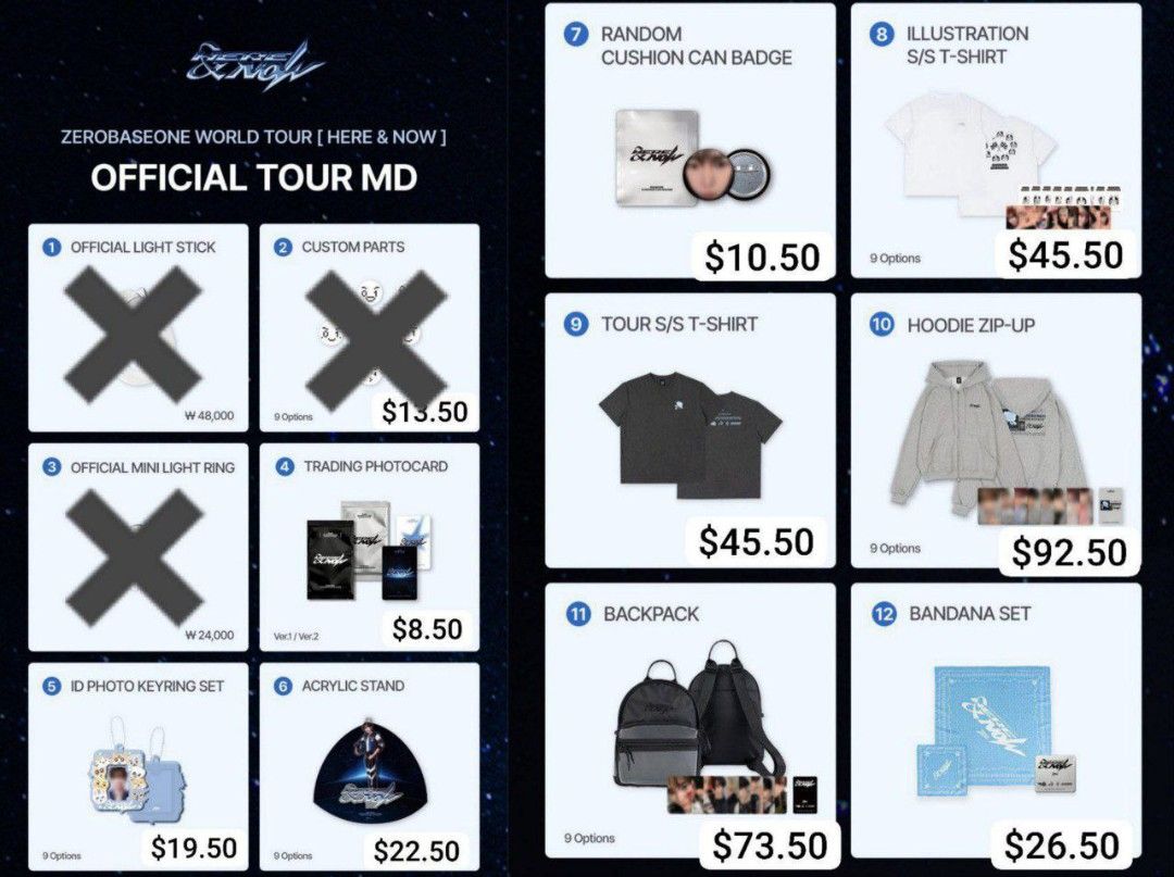 [SG PO] ZB1 2025 [HERE&NOW] MD MERCHANDISE MERCH JIWOONG TAERAE WAKEONE ...