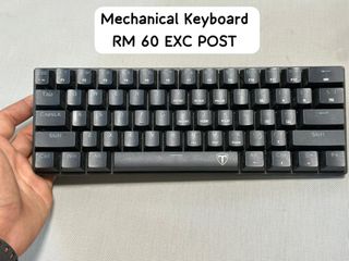 Royal Kludge RK855 RK68 68 Keys White LED Mechanical Keyboard Dual Mode ...