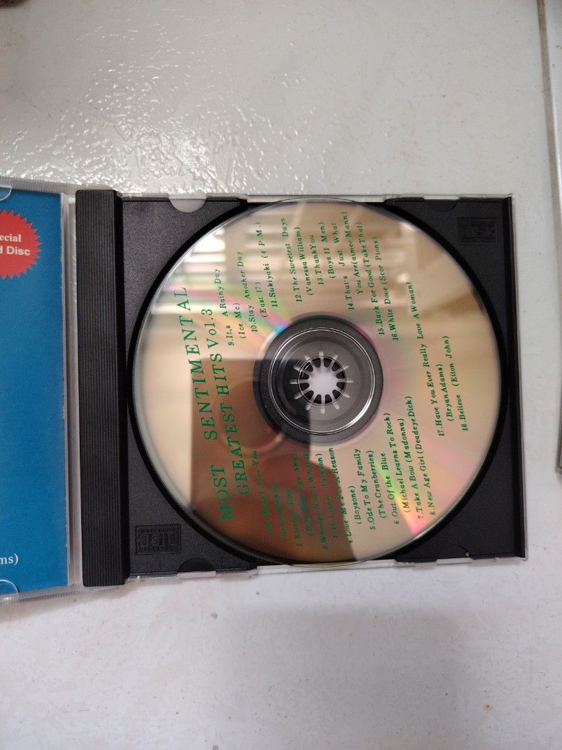1995 Most Sentimental Greatest Hits CD, Hobbies & Toys, Music & Media ...
