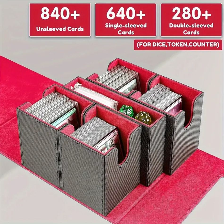 5 in 1 Trading Card Storage Box Organizer - 840+ Commander Deck Case ...