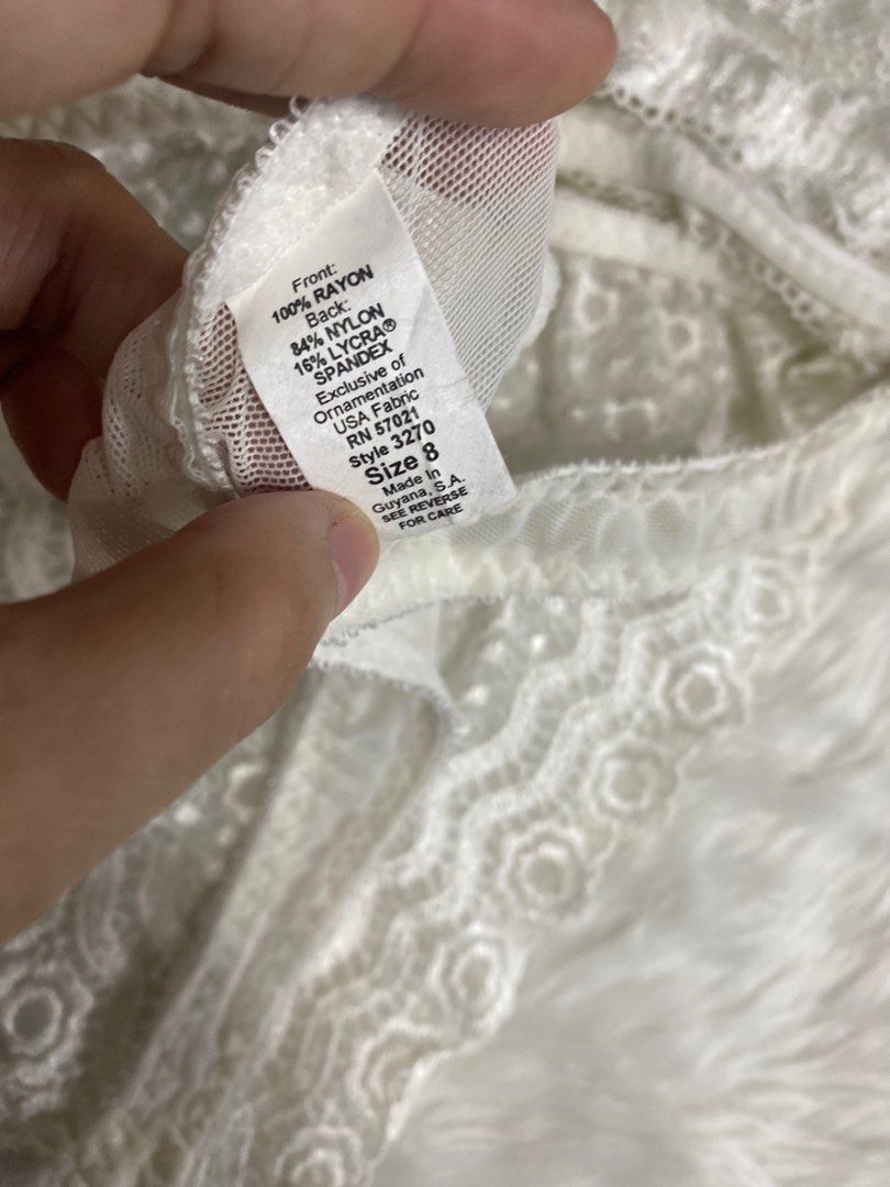 🌸 LAVIEENROSE Sexy White Lace Set 🌸, Women's Fashion, Undergarments ...