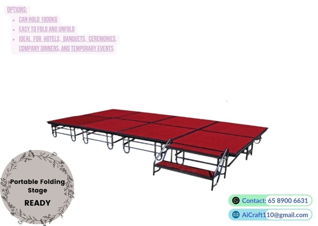 🎤 [SG Stock] Portable Stage Platform – Sturdy Setup for Events ...