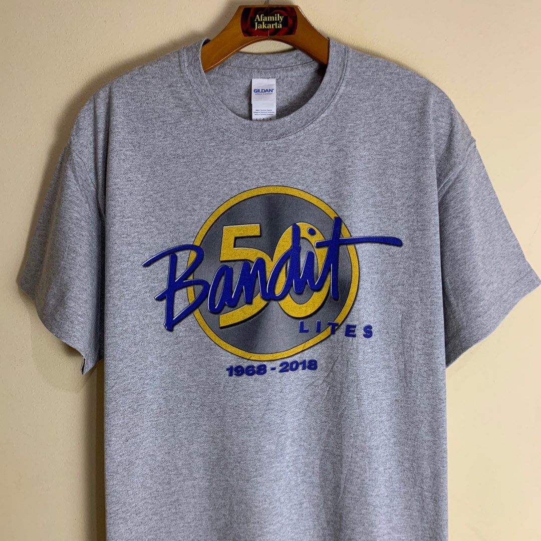 Bandit lites "Blackfoot", Fesyen Pria, Pakaian , Atasan di Carousell