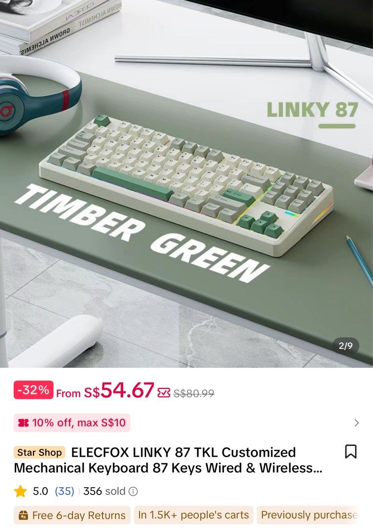 ELECFOX LINKY87 Keyboard, Computers & Tech, Parts & Accessories ...