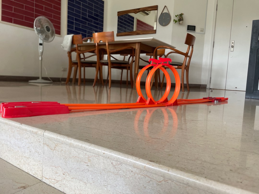 Hot Wheels Double Loop Track Set, Hobbies & Toys, Toys & Games on Carousell
