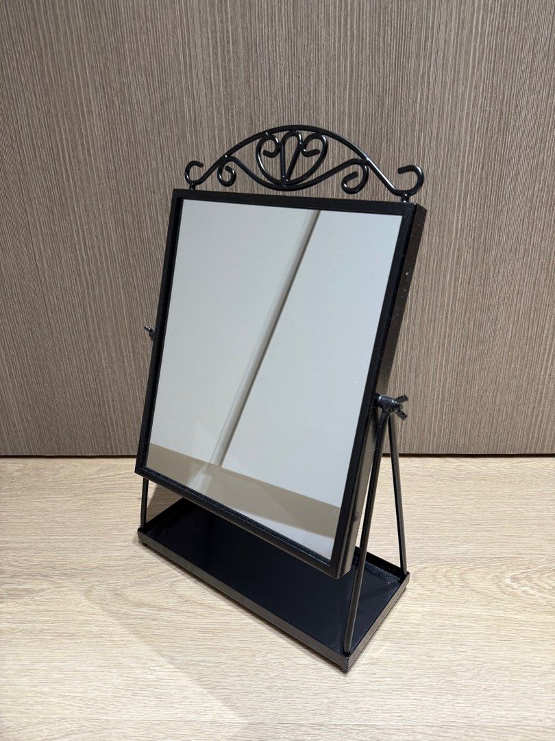 IKEA KARMSUND Table Mirror, Black, 27x43 cm, Furniture & Home Living ...
