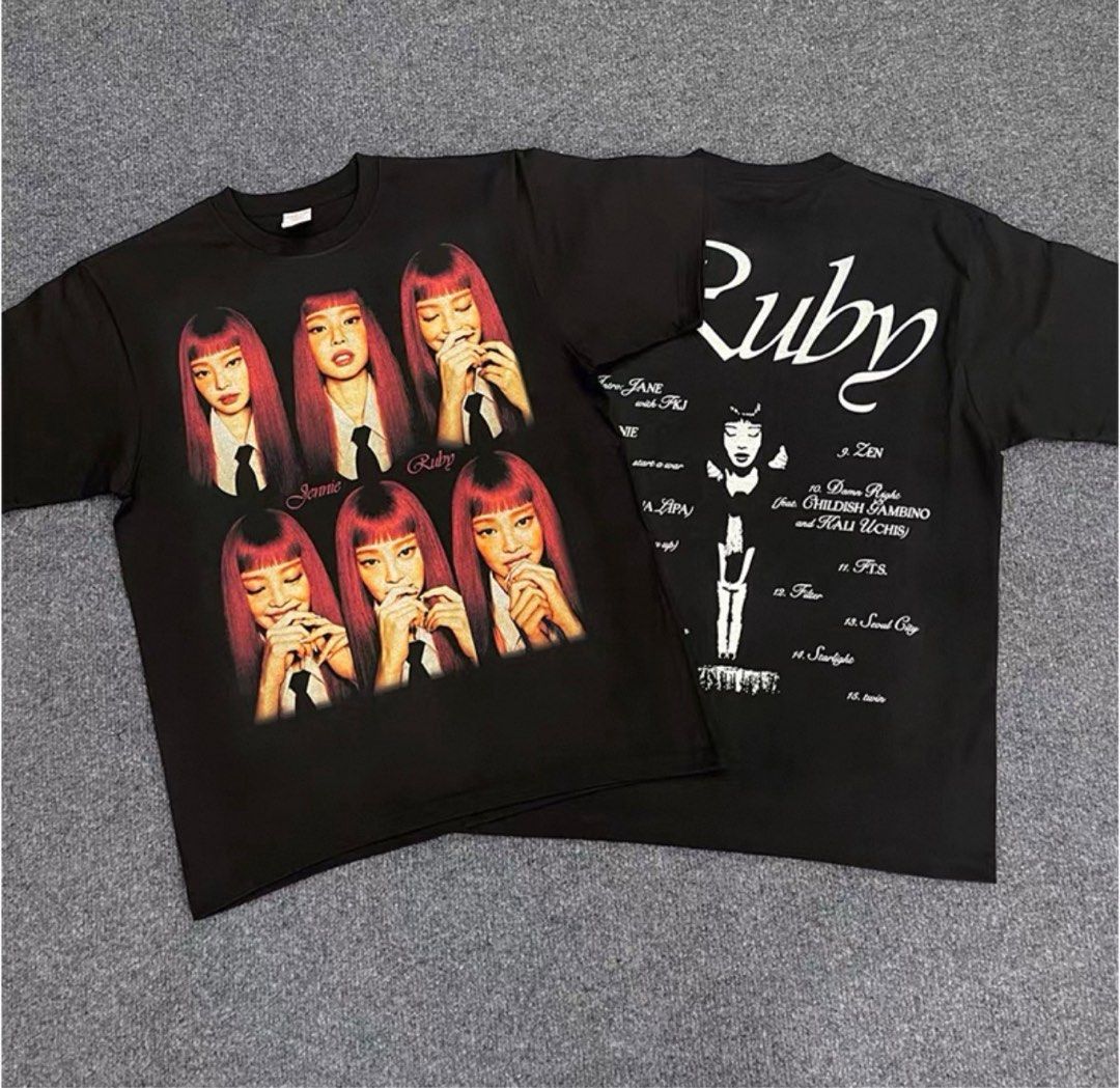 🔥 JENNIE COMPLEX RUBIFY TSHIRT TEES BLACKPINK DEADLINE 2025 , Women's ...