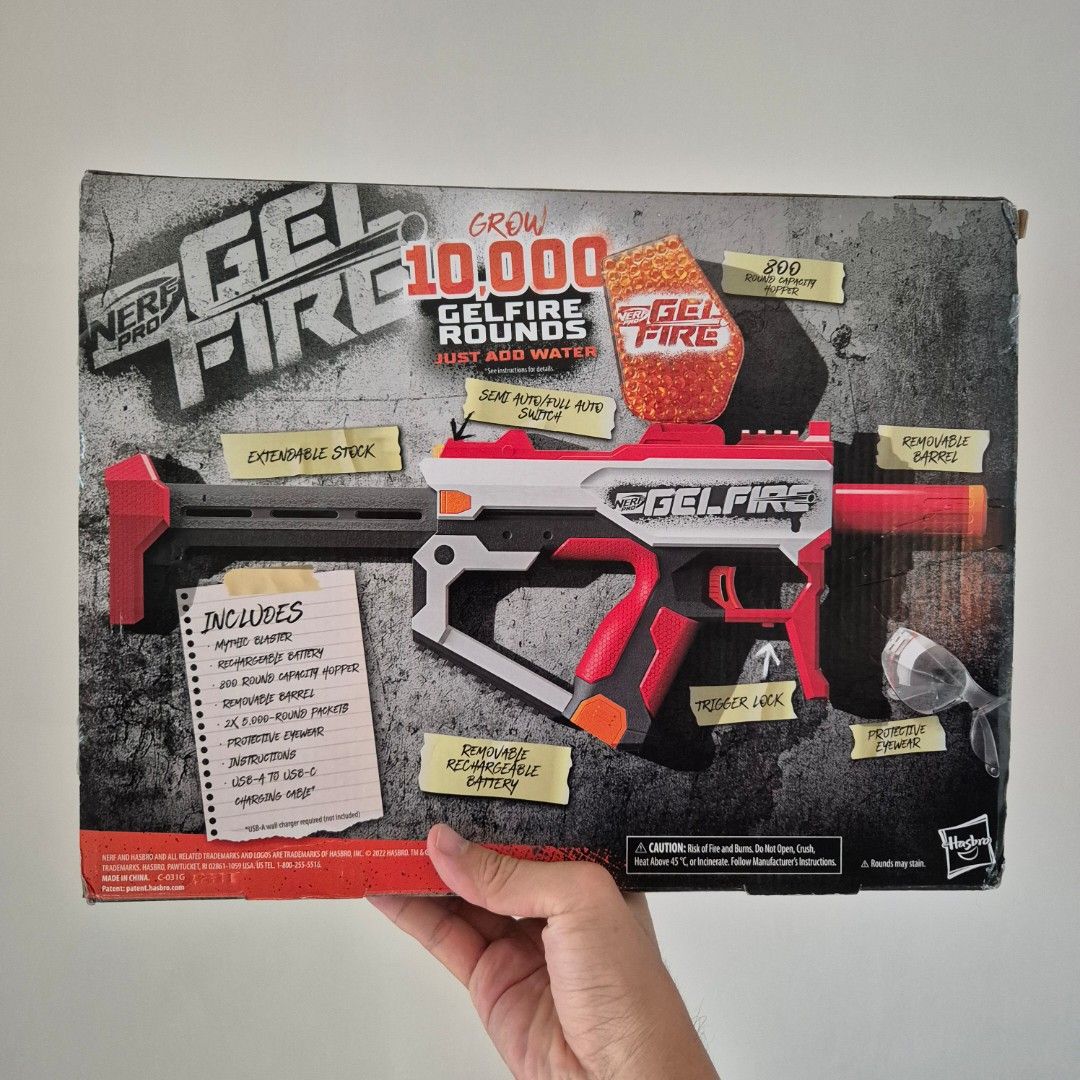 Nerf Pro Gelfire Mythic rapid fire gel blaster, Hobbies & Toys, Toys ...
