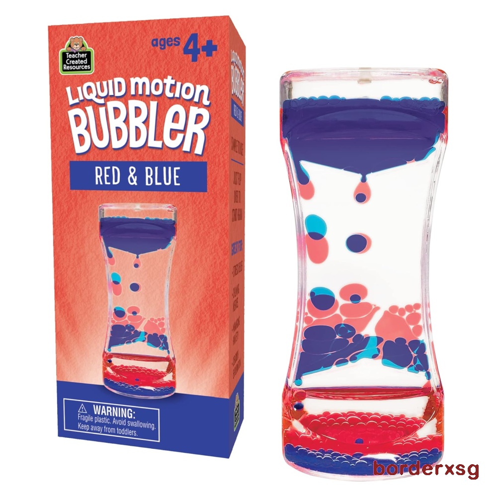 Red & Blue Liquid Motion Bubbler, Hobbies & Toys, Toys & Games on Carousell