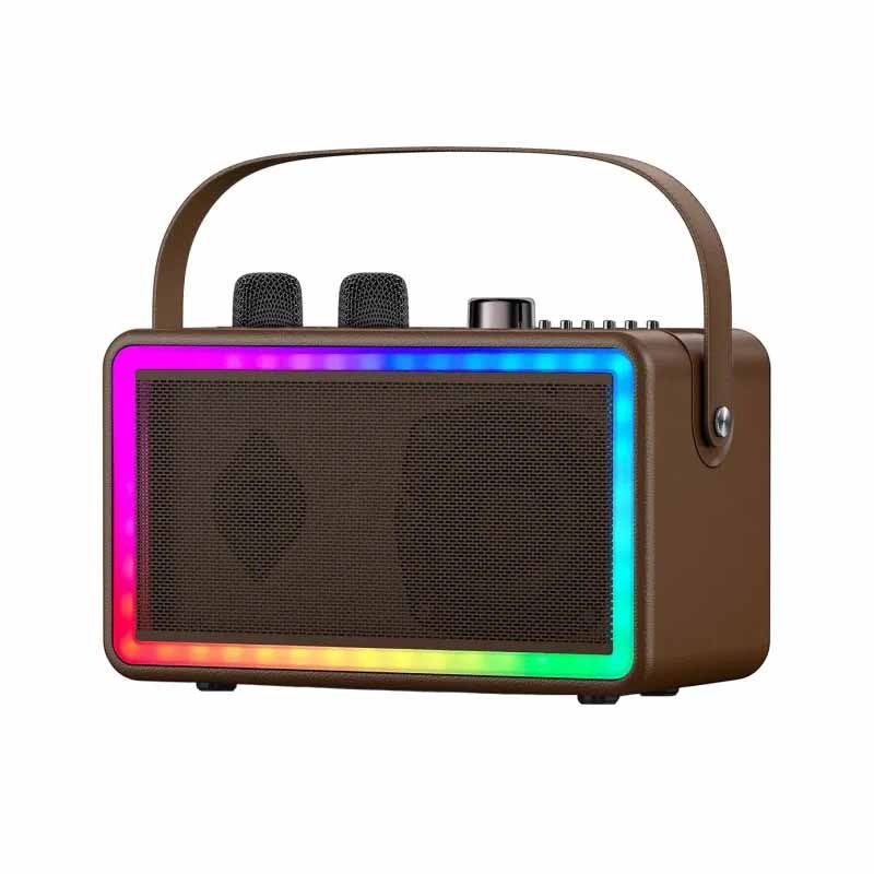 SDRD SP500 KARAOKE Machine Dual Wireless Microphone Bluetooth Stereo ...