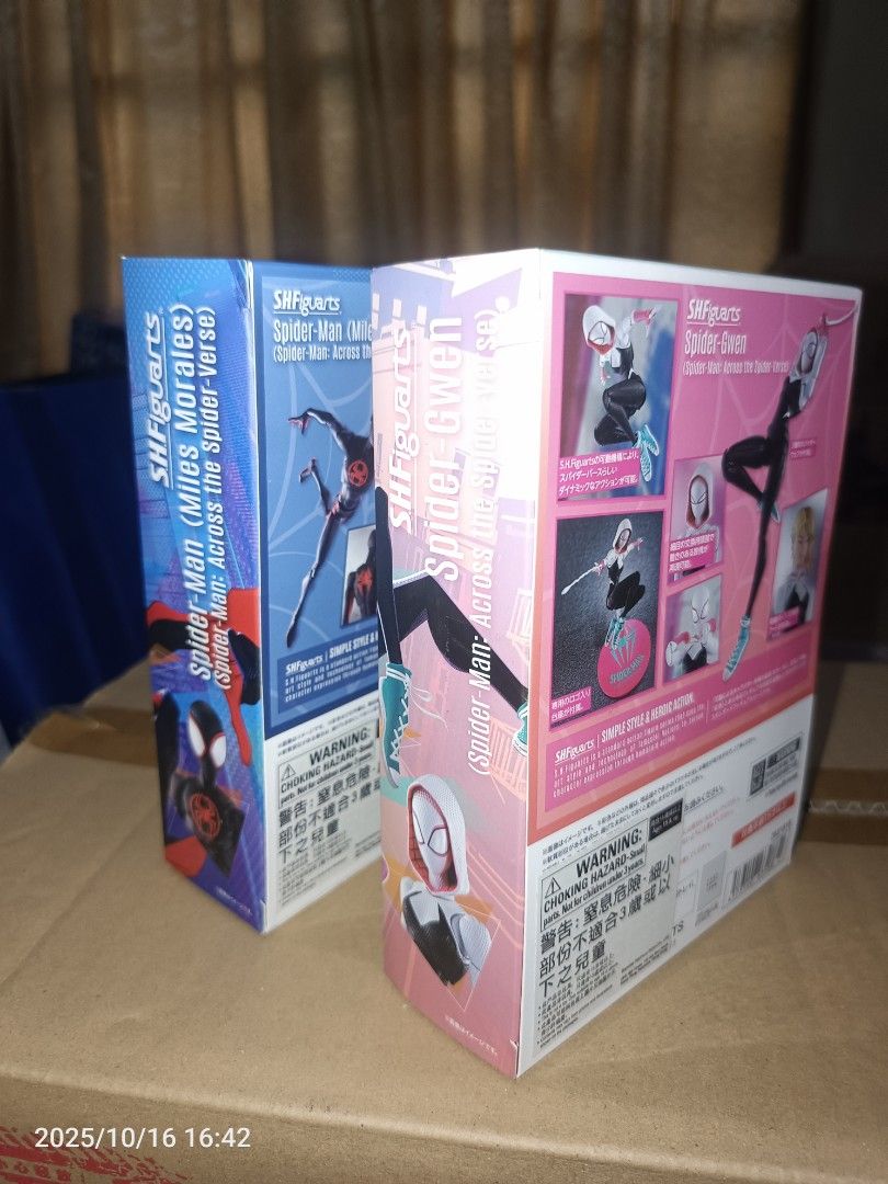 SH Figuarts Spider-Man Across the Spider-Verse set, Hobbies & Toys ...