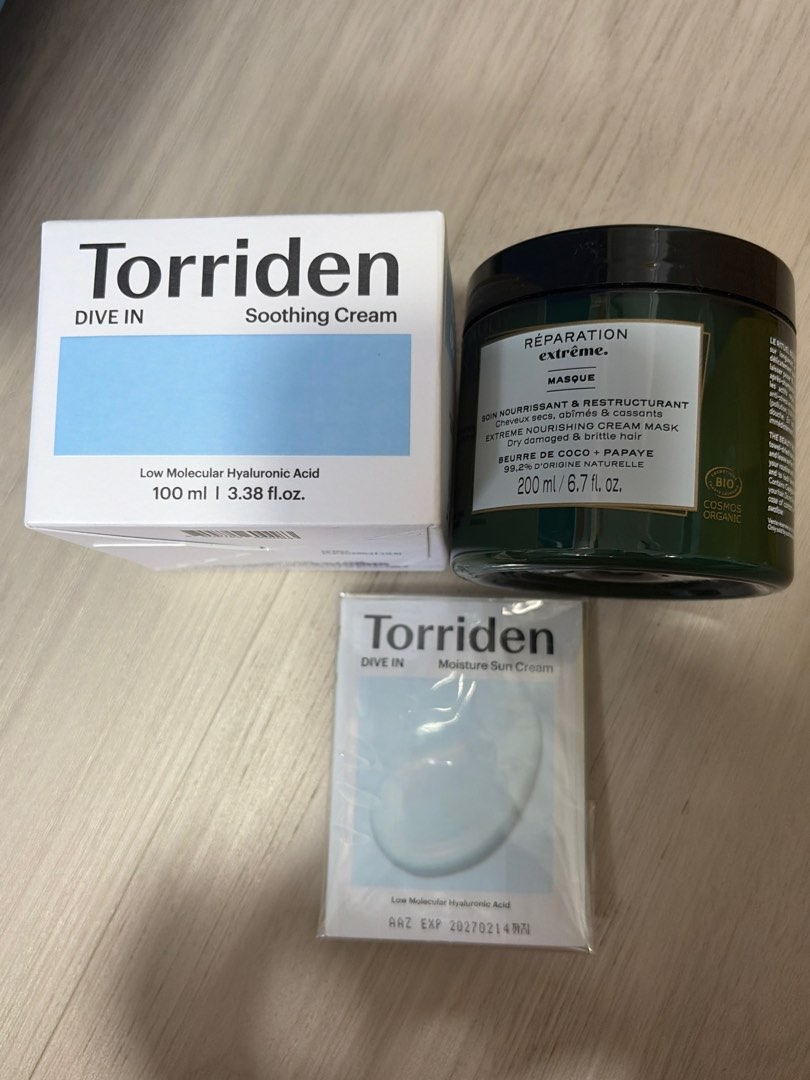Torriden Dive In Soothing Cream & Mask Set, Beauty & Personal Care ...