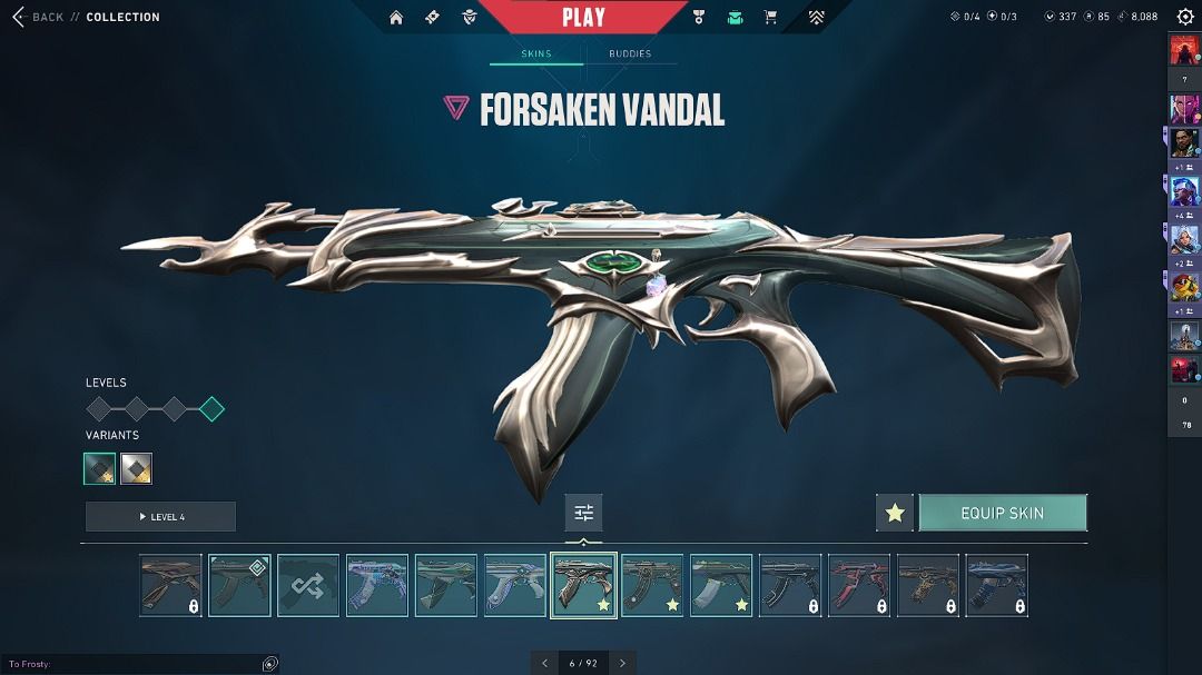 Valorant MY | Gold 1 Peak | RM896 Spent | Forsaken Vandal, Doombringer ...