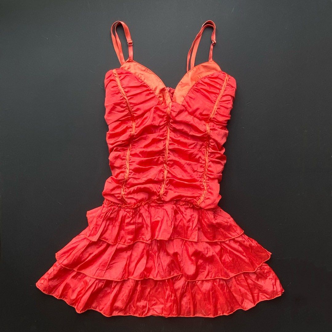 Y2k 2000's Models Victoria Secret inspo dress Star Model red dress ...