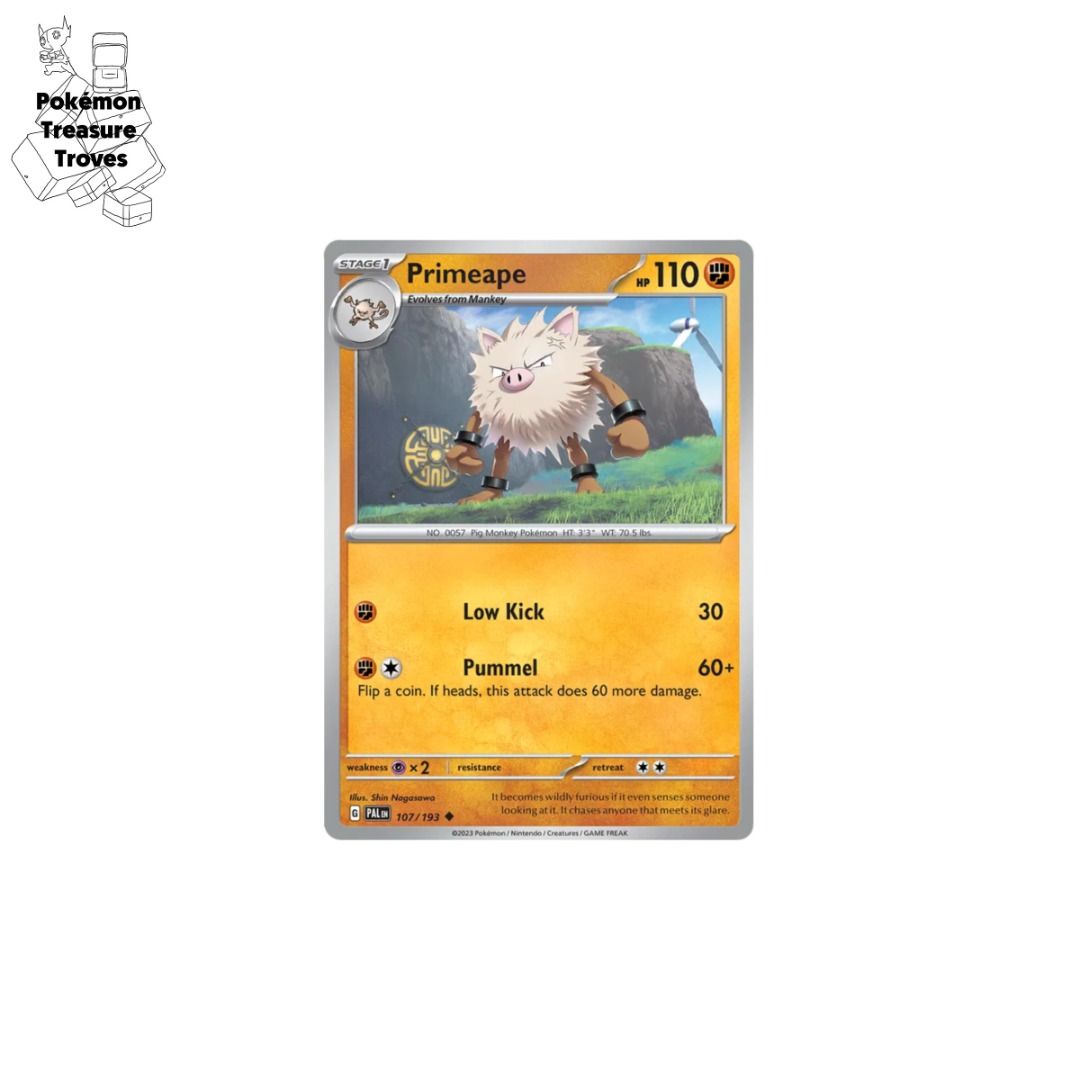 [$0.30] Pokemon Scarlet & Violet Paldea Evolved Primeape Card, Hobbies & Toys, Toys & Games on ...