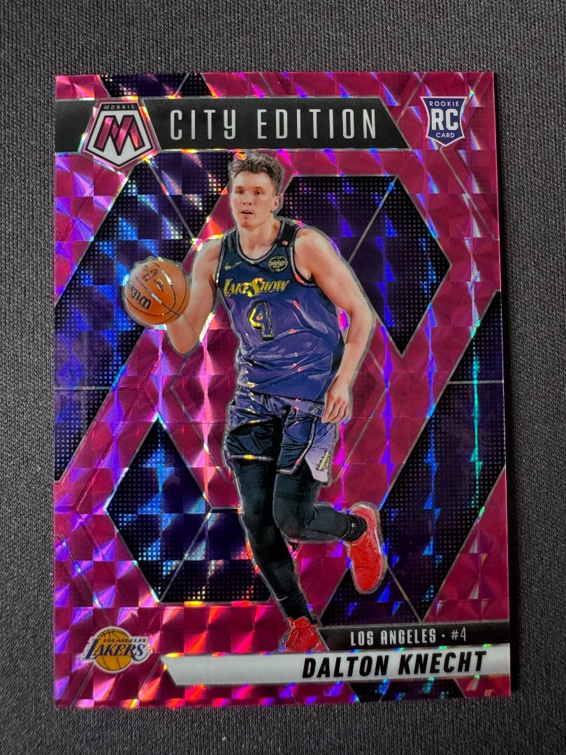 2024-25 Panini Mosaic Dalton Knecht City Edition Pink Mosaic 066/175 RC ...