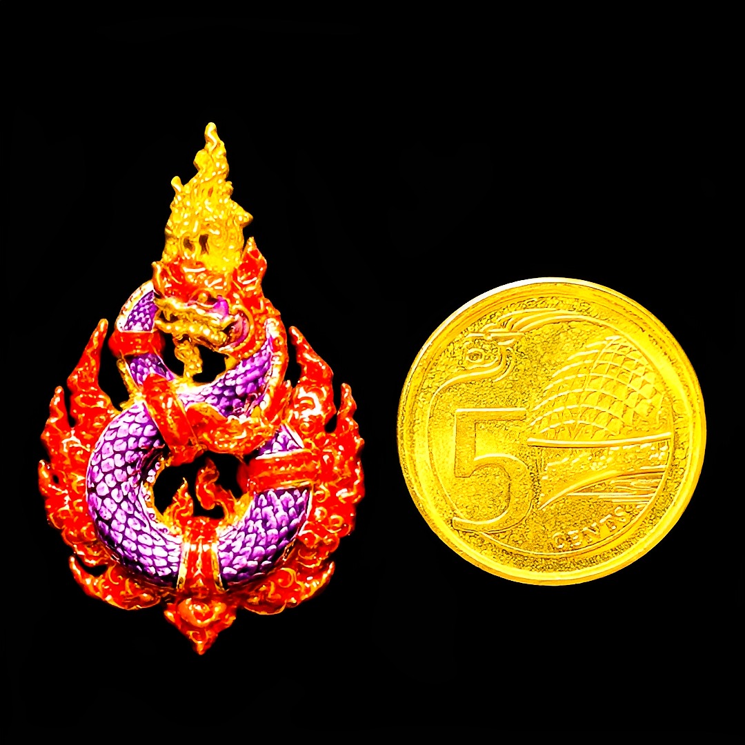 Mini Naga Dragon King Roop Lor/Phaya Naga/Phayanak Amulet, Wat Thai ...