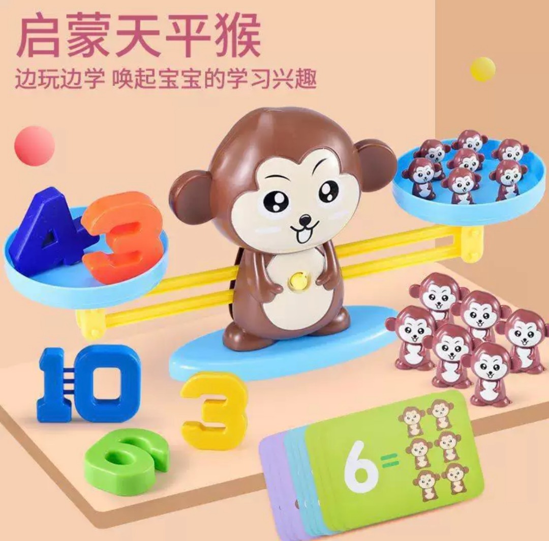 Balance Scale Maths weighing toys Numbers Educational Interactive Early ...