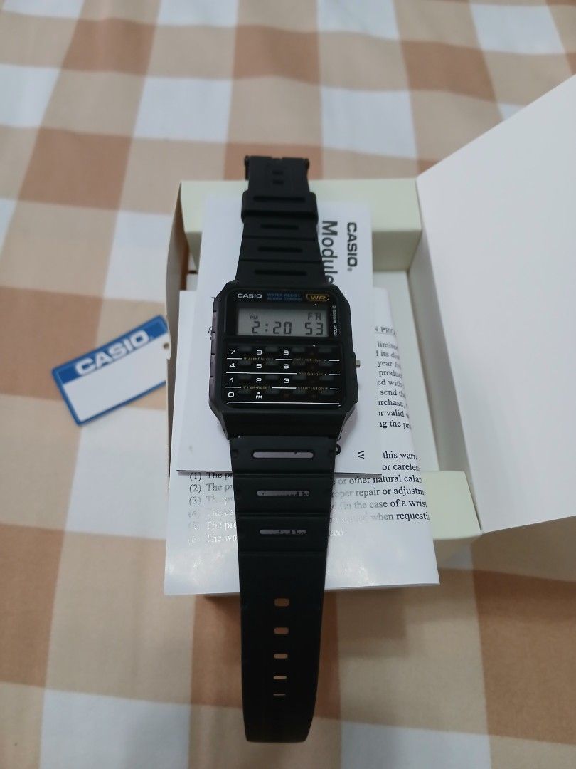 Casio CA-53W-1Z Calculator Watch, Men's Fashion, Watches & Accessories ...