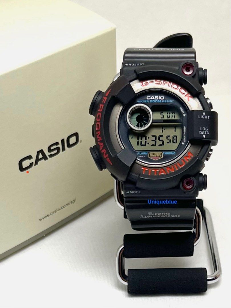 “Reserved” Casio G-Shock Frogman DW-8200 Titanium Digital Dive Watch ...