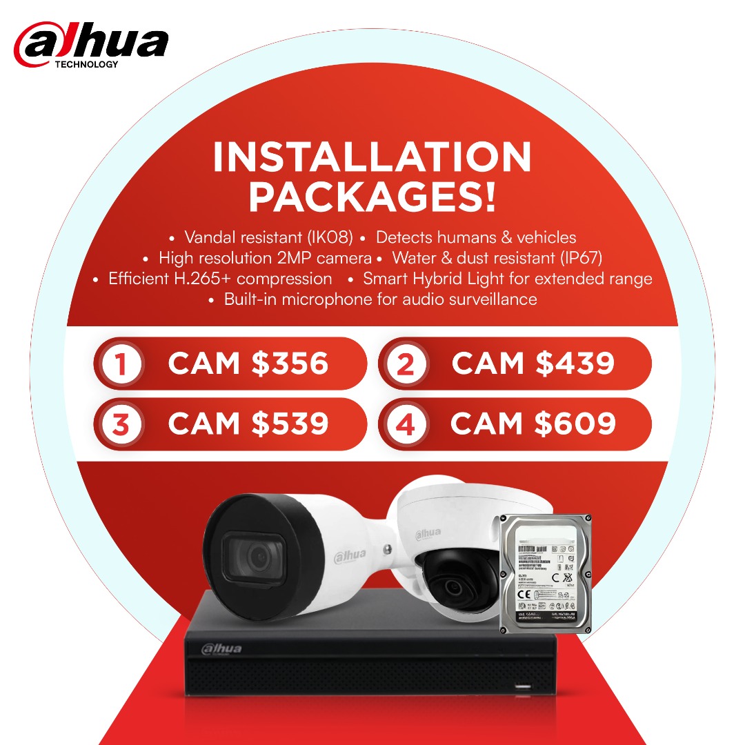CCTV Install Singapore | Dahua Packages (1–4 Cams) Analog/IP Camera ...