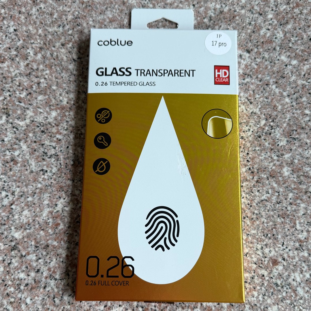 Coblue iPhone 17 Pro Tempered Glass Transparent, Mobile Phones & Gadgets, Mobile & Gadget ...