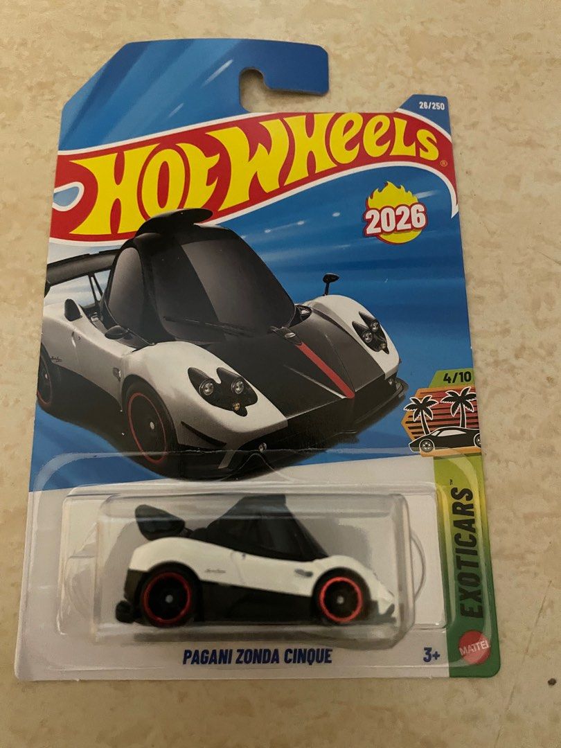 🔥🔥🔥Hot wheels Tooned 2026, Pagani Zonda Cinque, Hobbies & Toys, Toys ...