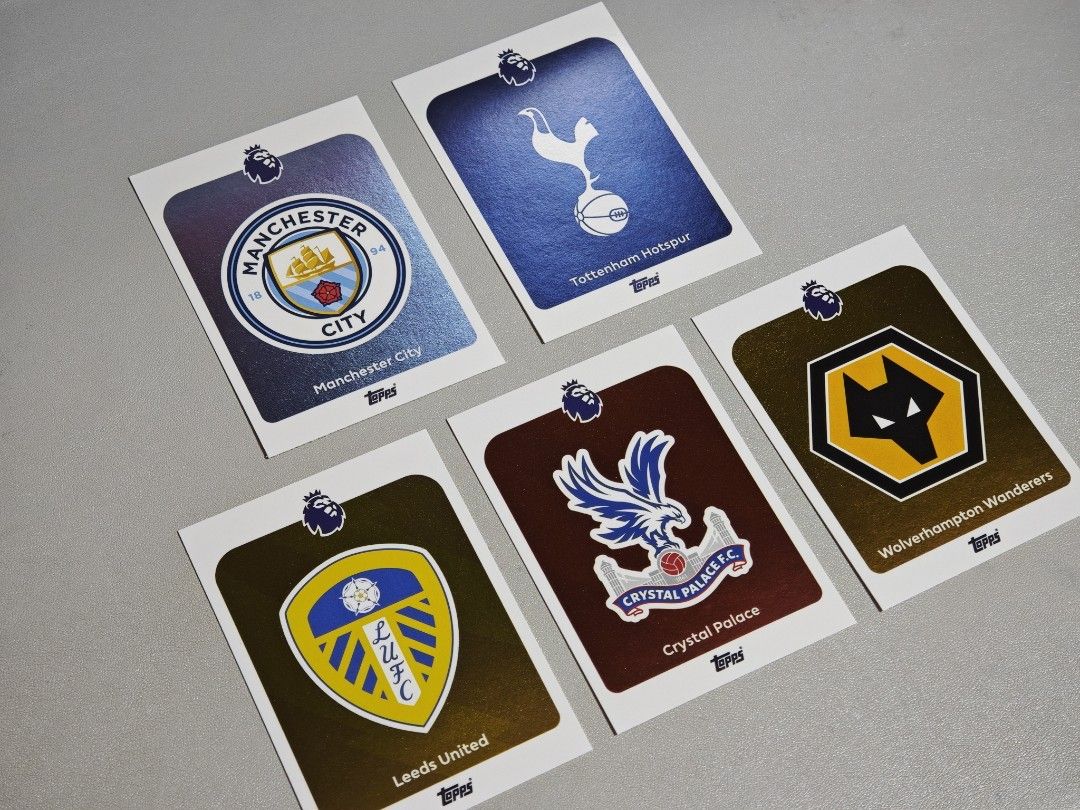 Instock Topps 2025/2026 EPL Tottenham Manchester City Leeds Crystal ...