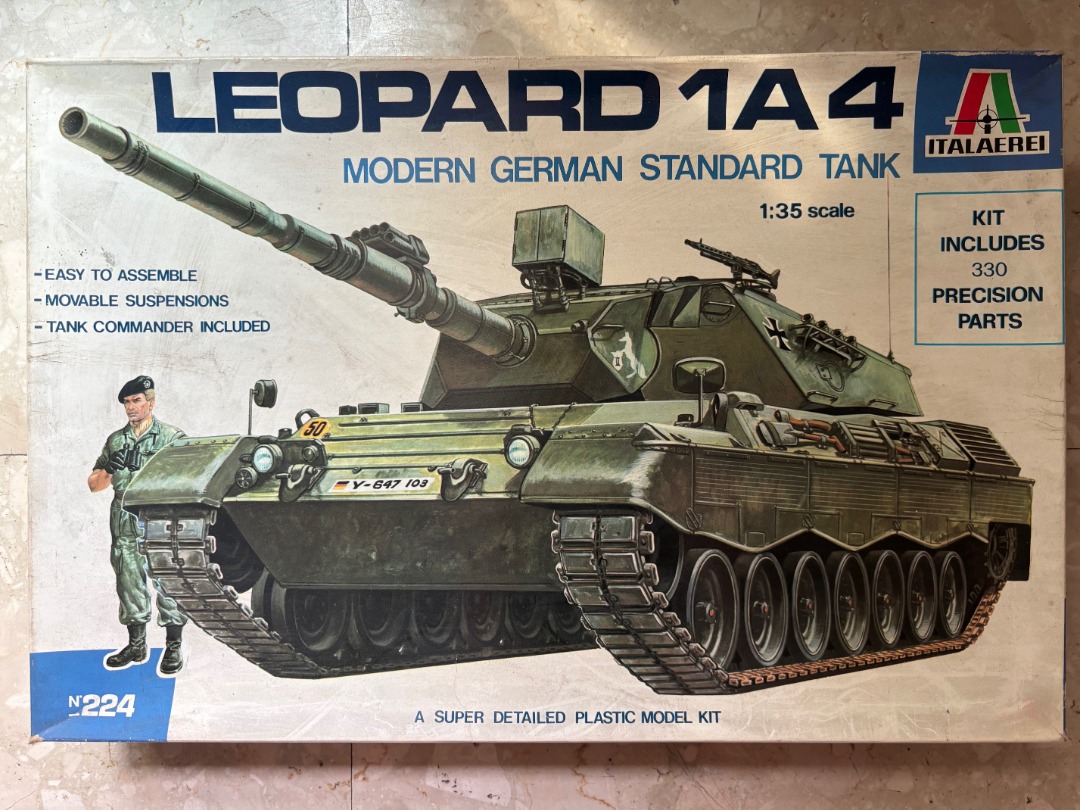 Italeri Leopard 1A4 Modern German Standard Tank (1:35) Plastic Model ...