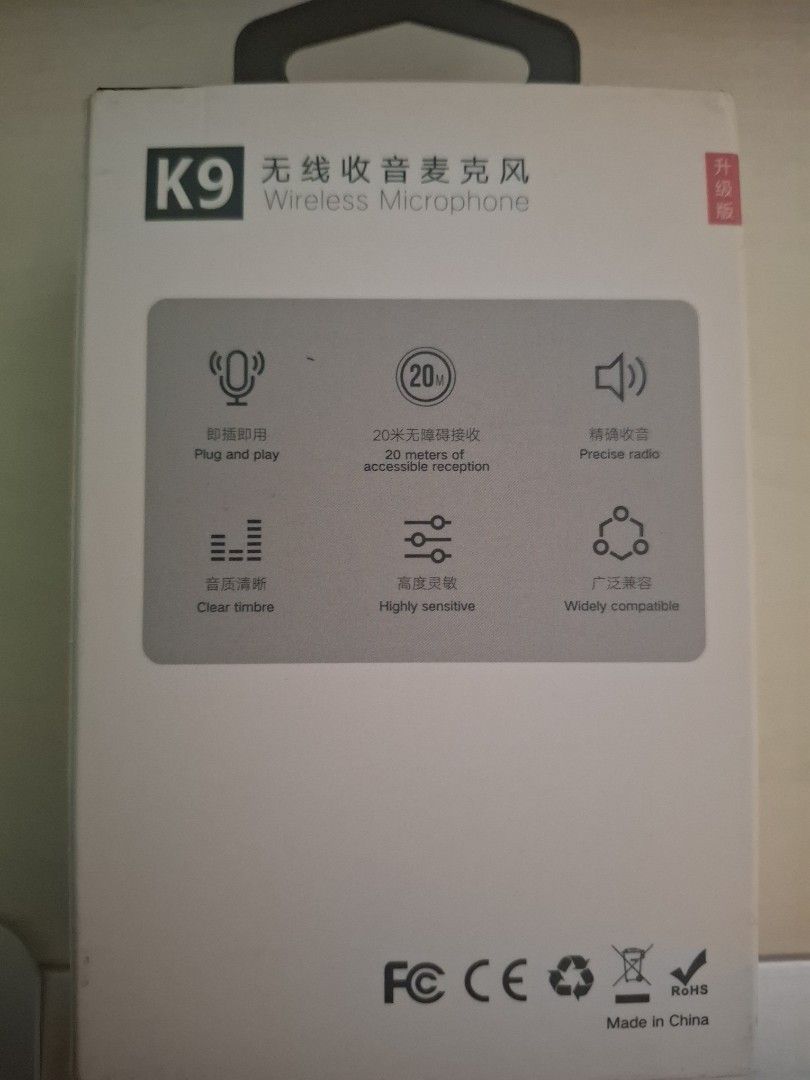K9 Wireless Microphone for Smartphones, Audio, Microphones on Carousell