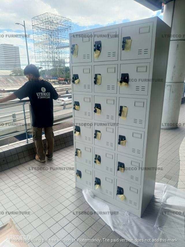 new 18 door steel locker office partition furnitures, Furniture & Home ...