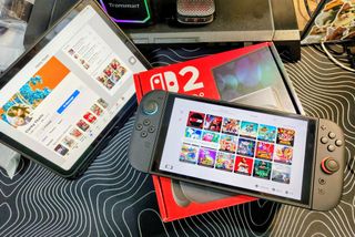 Nintendo Switch OLED Redblue with Free Games, Video Gaming, Video Game ...