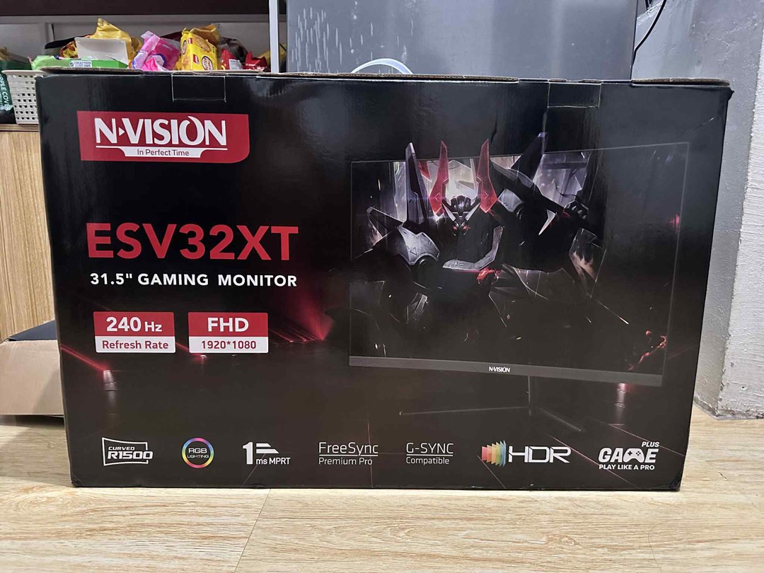 N-Vision ESV32XT 31.5" 240Hz Gaming Monitor, Computers & Tech, Parts ...