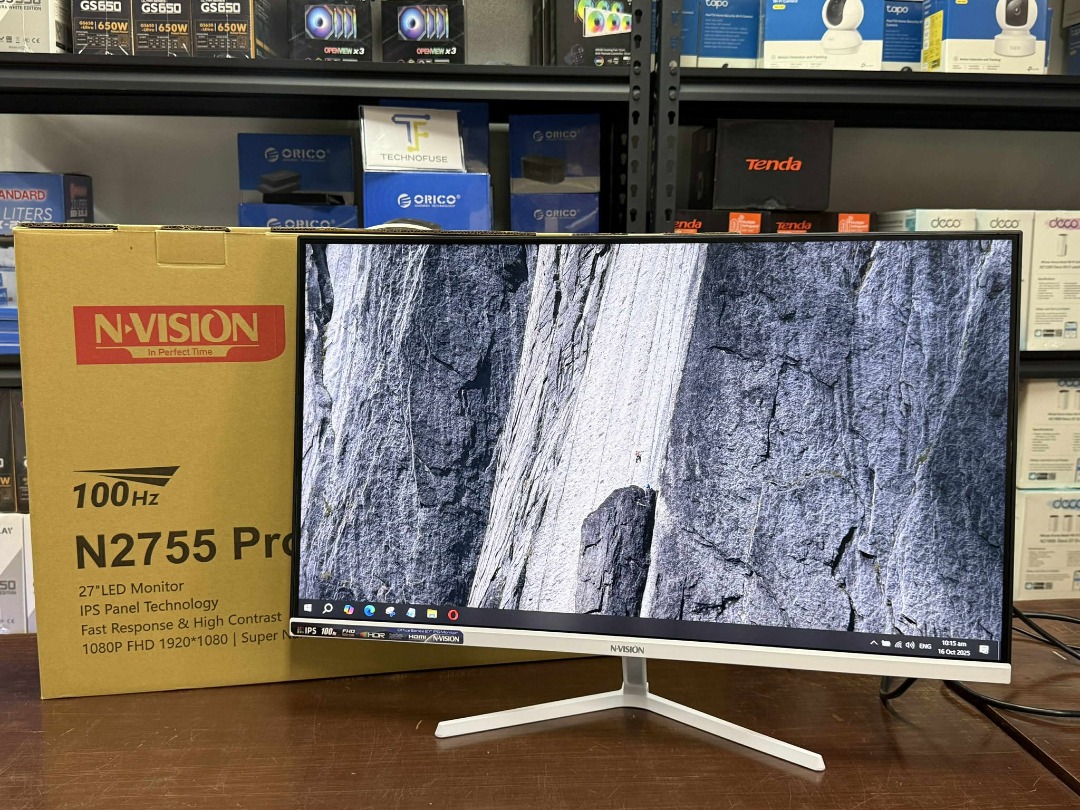 Nvision N2755 Pro White 27" FHD 100Hz IPS Frameless Monitor, Computers & Tech, Parts ...